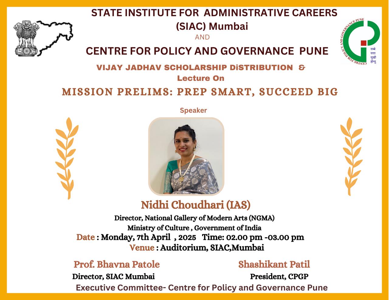 Mission Prelims : Prep Smart, Succeed Big - STATE INSTITUTE FOR ...